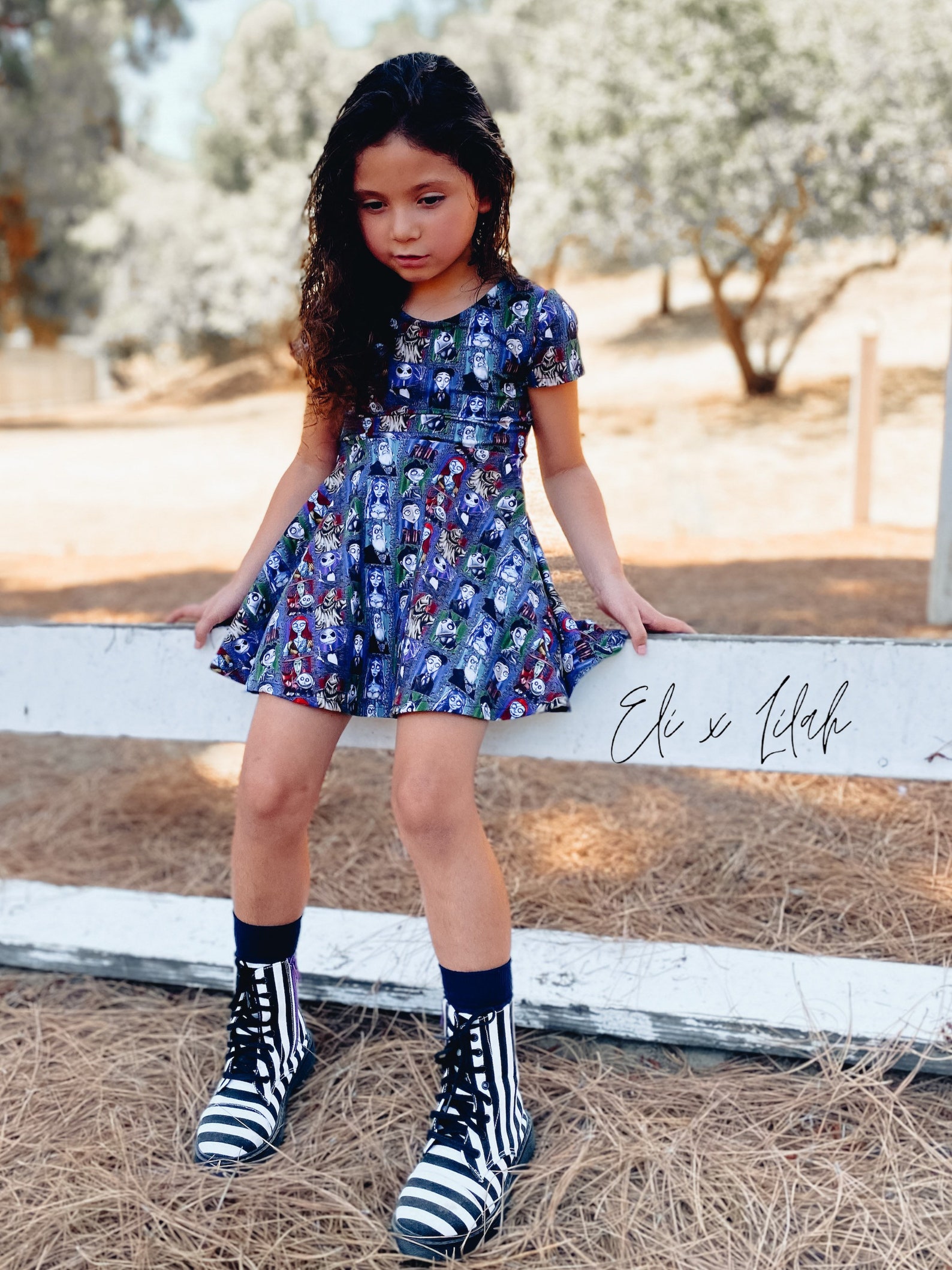 Girls timm Portraits Twirl Dress - Etsy