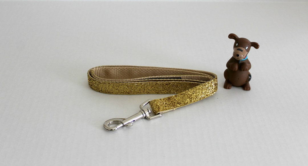 Dog Leash, Gold Glitter Leash, Dog Leash, Dog Lead, Pet Leashes, Custom ...
