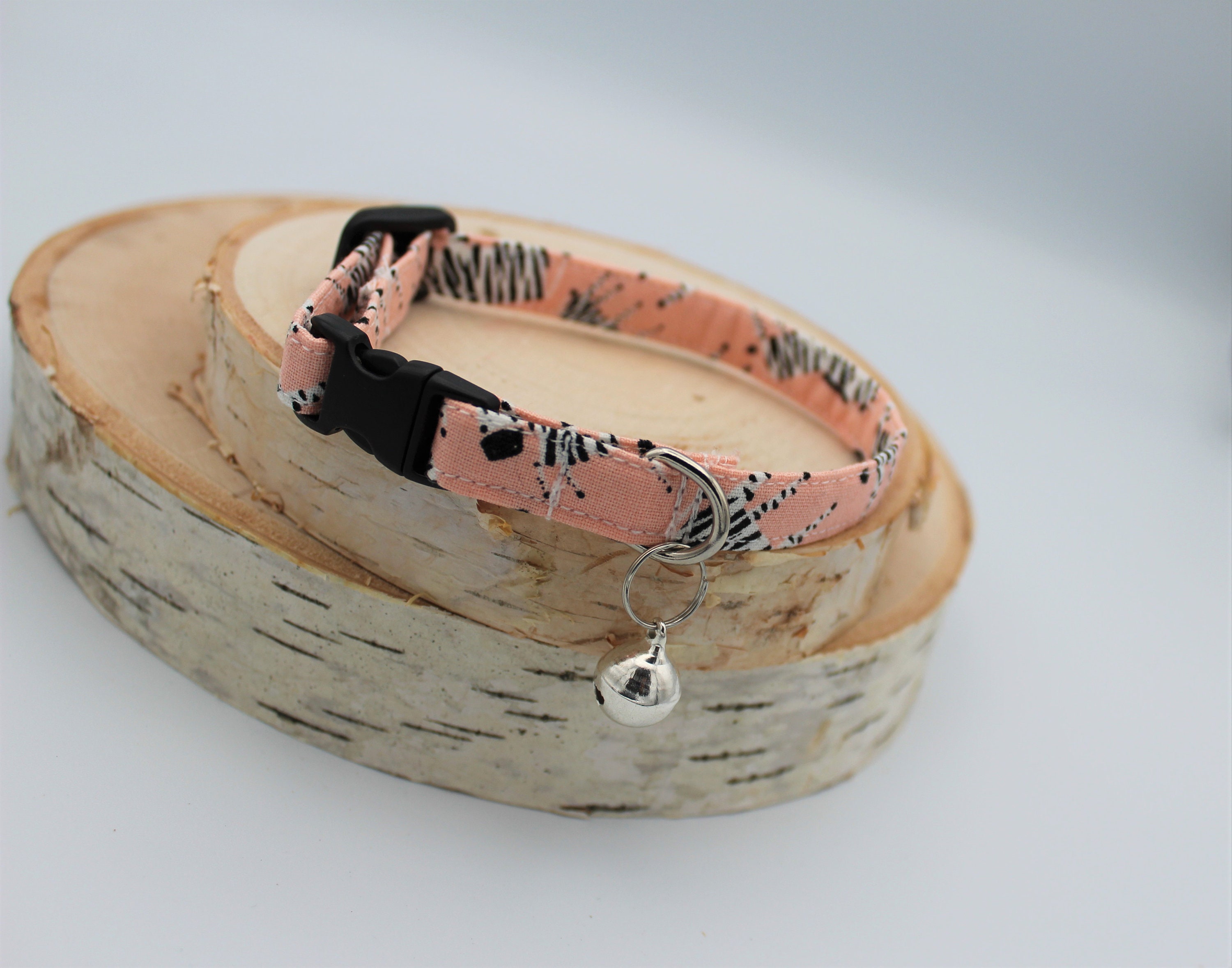 Cat Collar, Zebra Print Cat Collar, Black White Cat Collar, Kitten ...