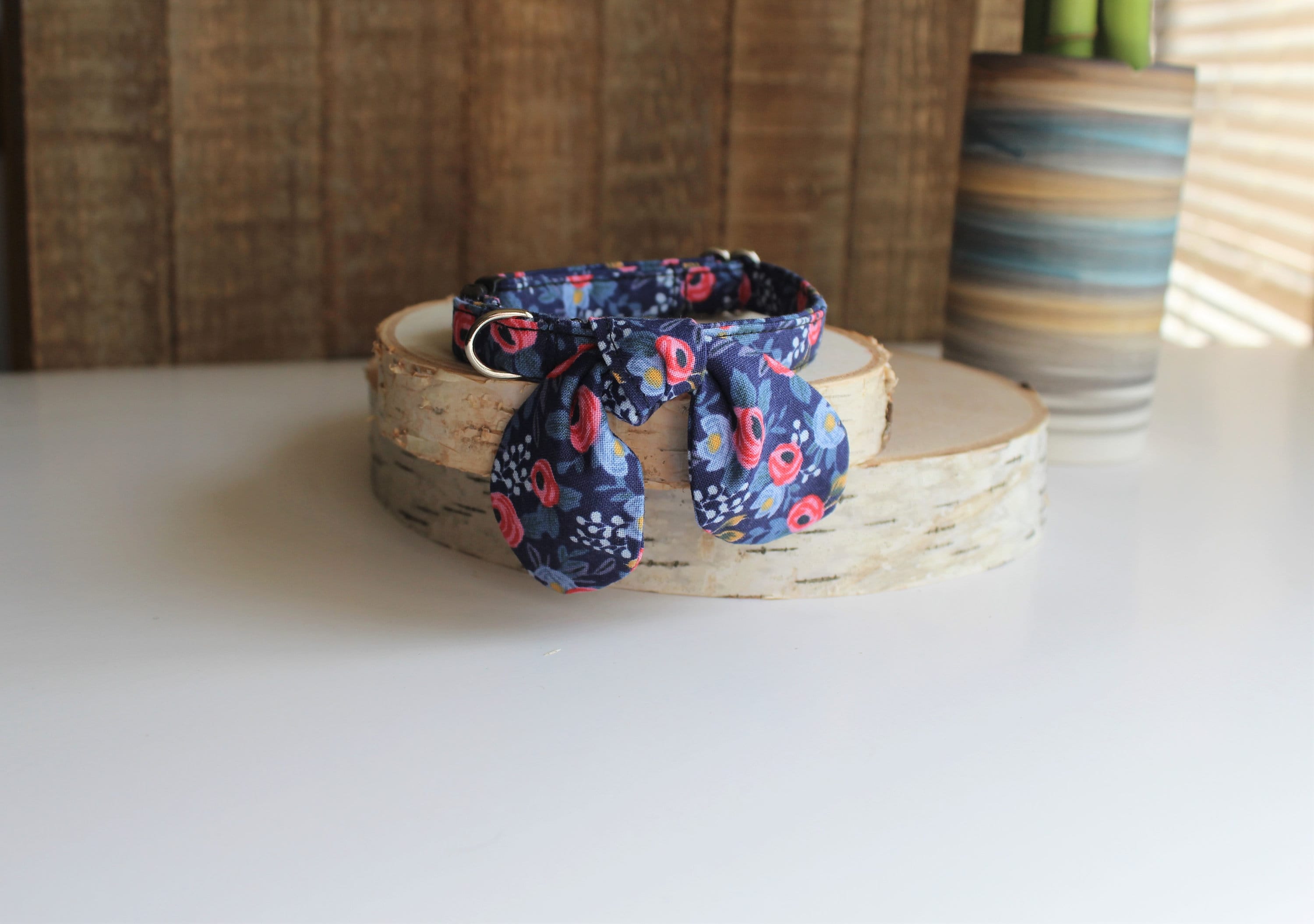 Cat Collar Cat Collar with Bunny Ear Bowtie Breakaway Cat | Etsy