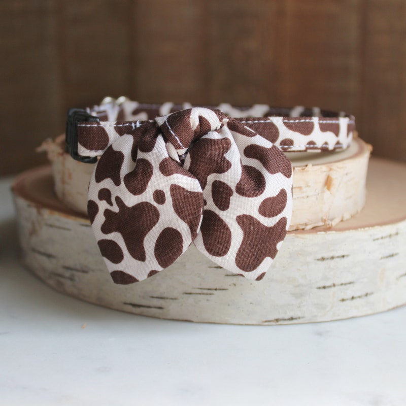 Cow Print Cat Collar - Etsy