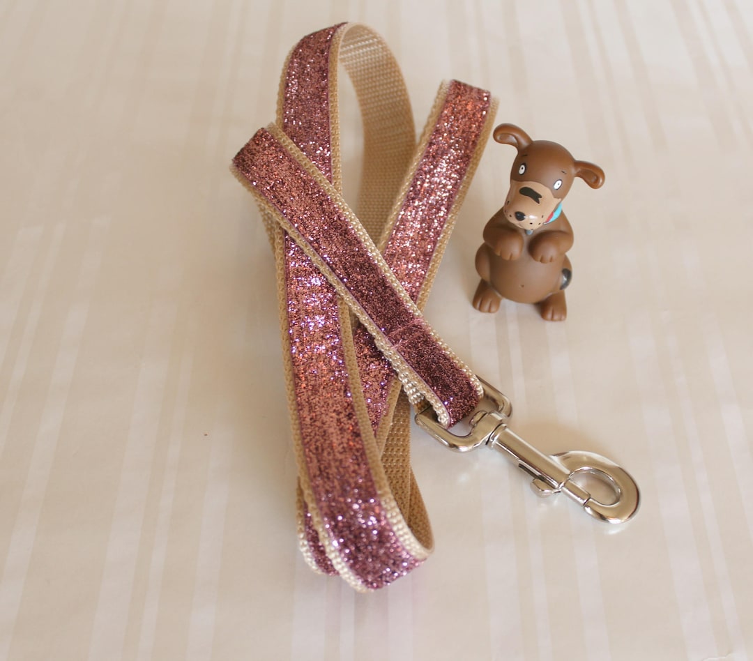Dog Leash, Pink Glitter Leash, 1" Dog Leash, Dog Lead, Pet Leashes ...