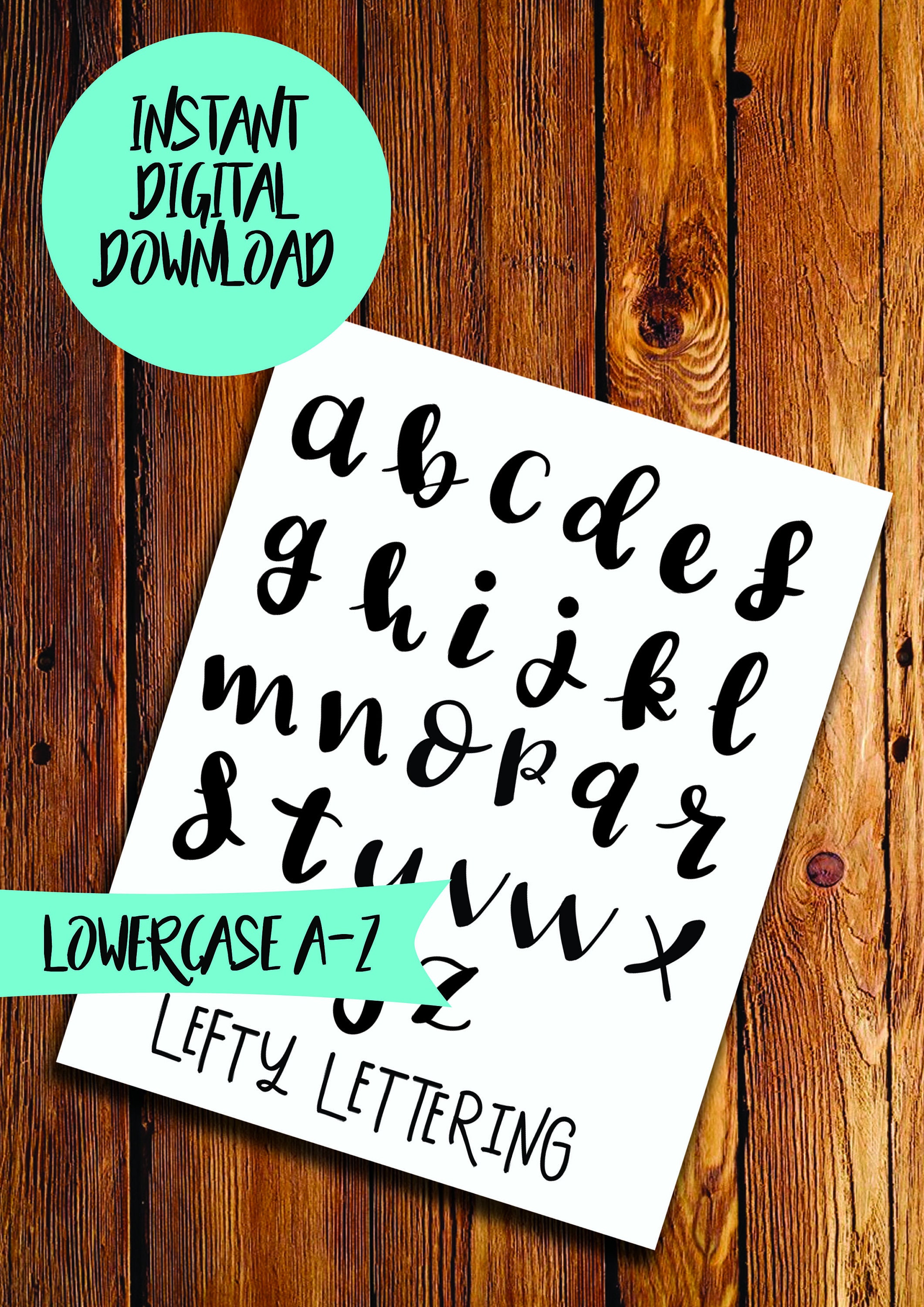 Brush Lettering Worksheets // Brush Lettering Practice Sheets // Brush ...