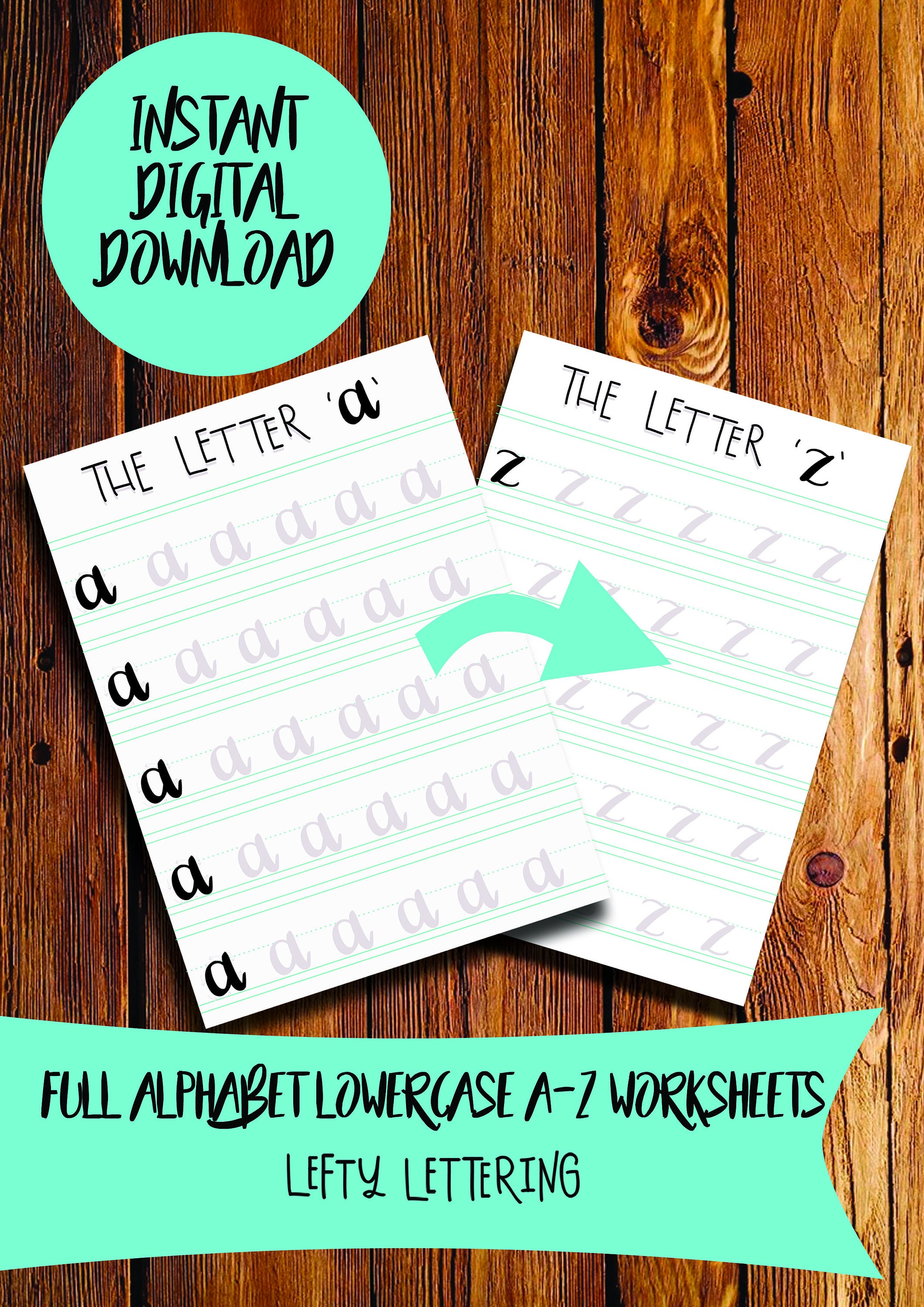Brush Lettering Worksheets // Brush Lettering Practice Sheets // Brush ...
