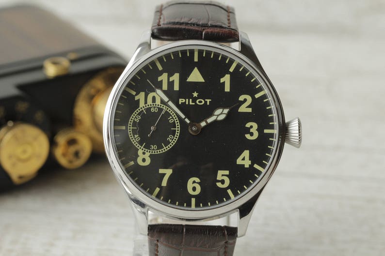Russian watch PILOT watch Aviator style watch Mechanical | Etsy
