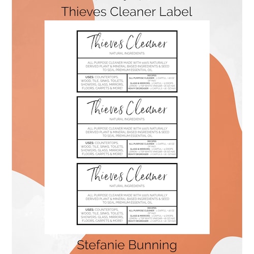 Thieves Cleaner Spray Bottle - Etsy