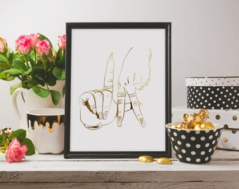 Los Angeles Hand Sign - Etsy