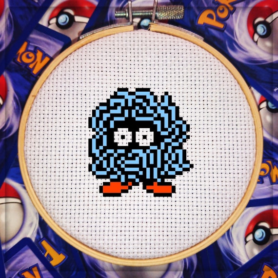 Kits & How To Sewing & Fiber Pokemon Tangela Cross Stitch Pattern ...