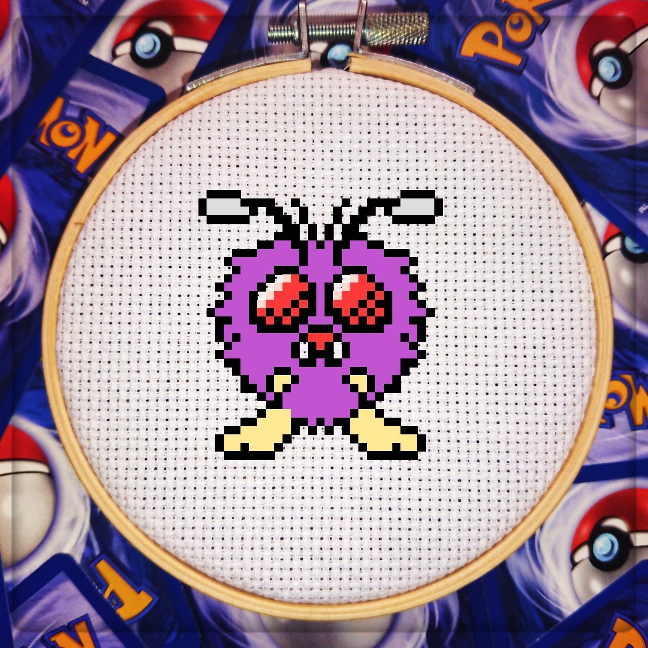 Pokémon 048 Venonat 8-bit Pixel Cross Stitch Pattern PDF Instant ...