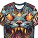 Graffiti Style Shirt, Screaming Cat VINSON Signature Series All-over ...