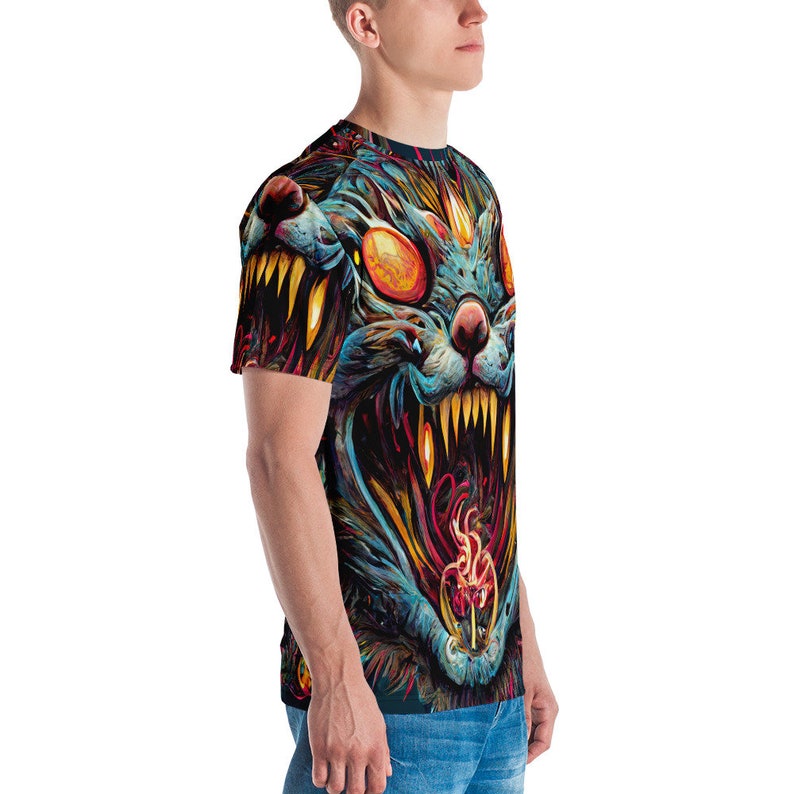 Graffiti Style Shirt, Screaming Cat VINSON Signature Series All-over ...