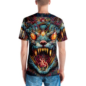 Graffiti Style Shirt, Screaming Cat VINSON Signature Series All-over ...