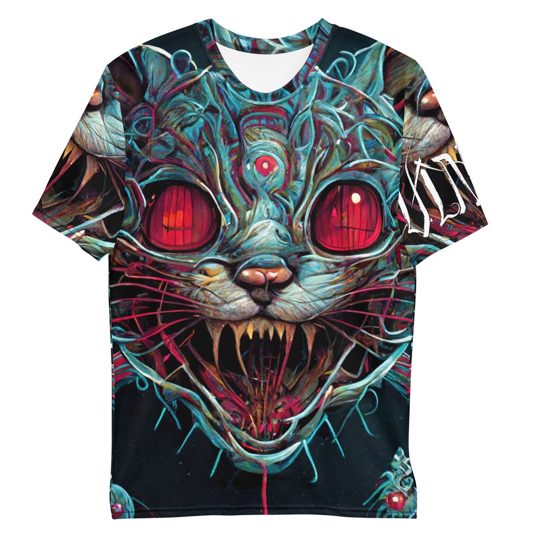 Graffiti Style Shirt, Screaming Cat VINSON Signature Series All-over ...
