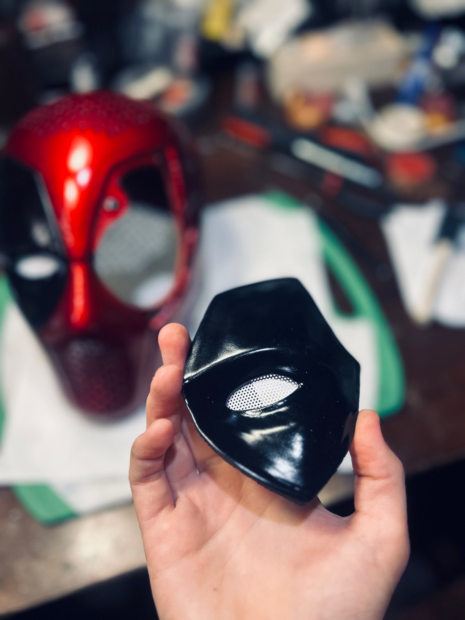 Deadpool Faceshell Made to Order - Etsy
