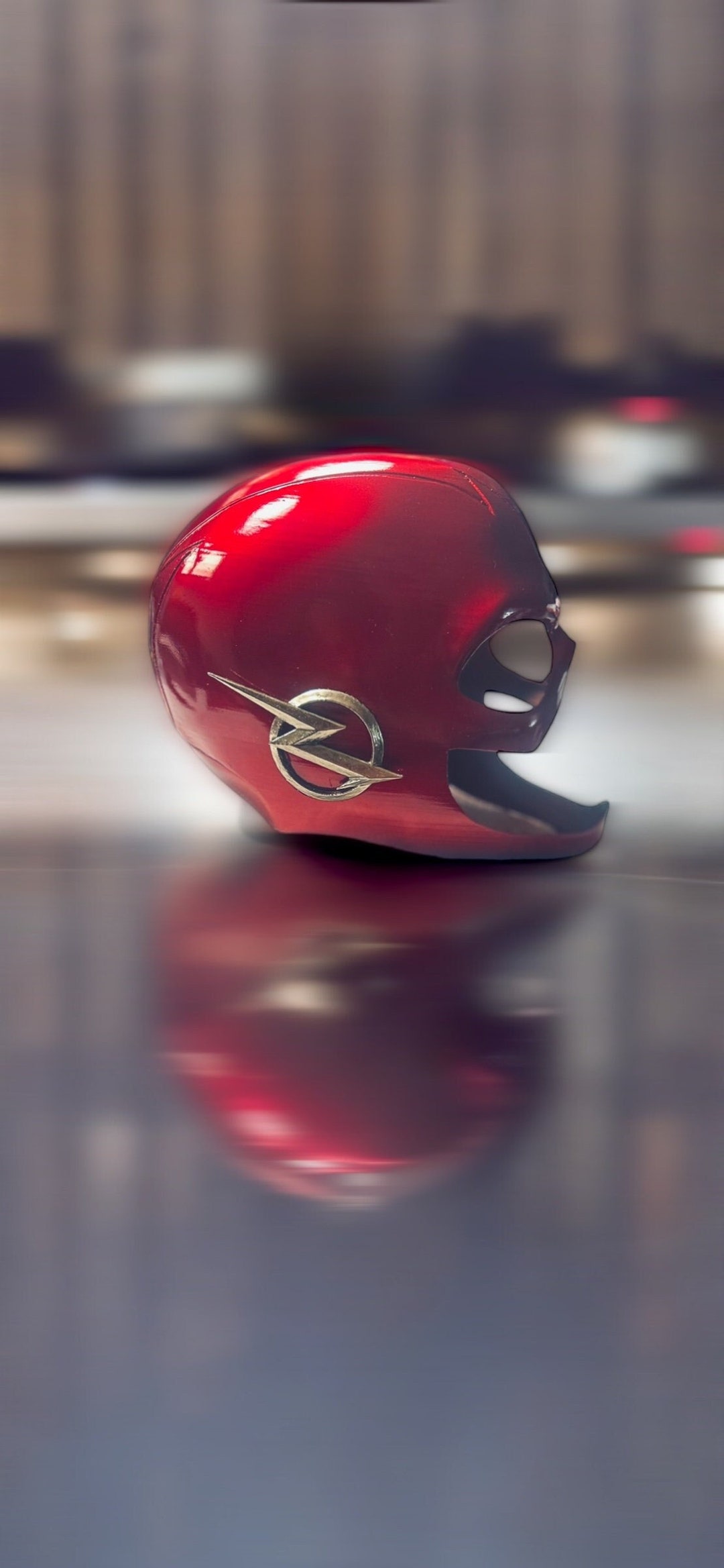 The CW Flash or Reverse Flash Helmet 3D Printed Made to Order - Etsy