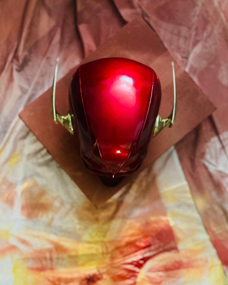 The CW Flash or Reverse Flash Helmet LONG EARBOLTS Made to Order - Etsy
