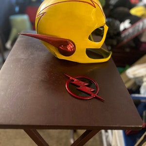 The CW Flash or Reverse Flash Helmet 3D Printed Made to Order - Etsy