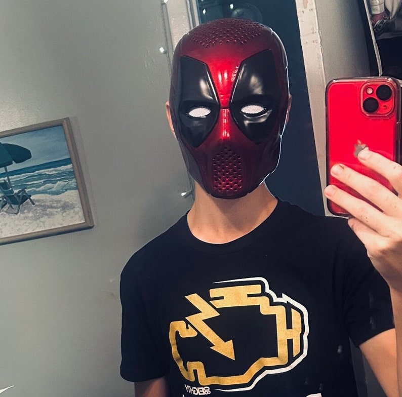 Deadpool Faceshell Made to Order - Etsy