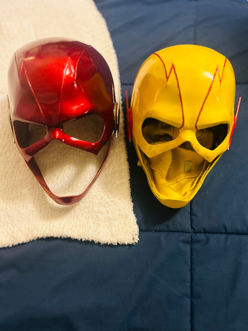 The CW Flash or Reverse Flash Helmet 3D Printed Made to Order - Etsy