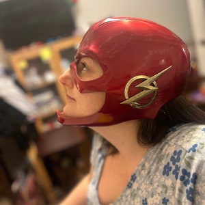 The CW Flash or Reverse Flash Helmet 3D Printed Made to Order - Etsy
