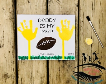 Football Handprint | Etsy