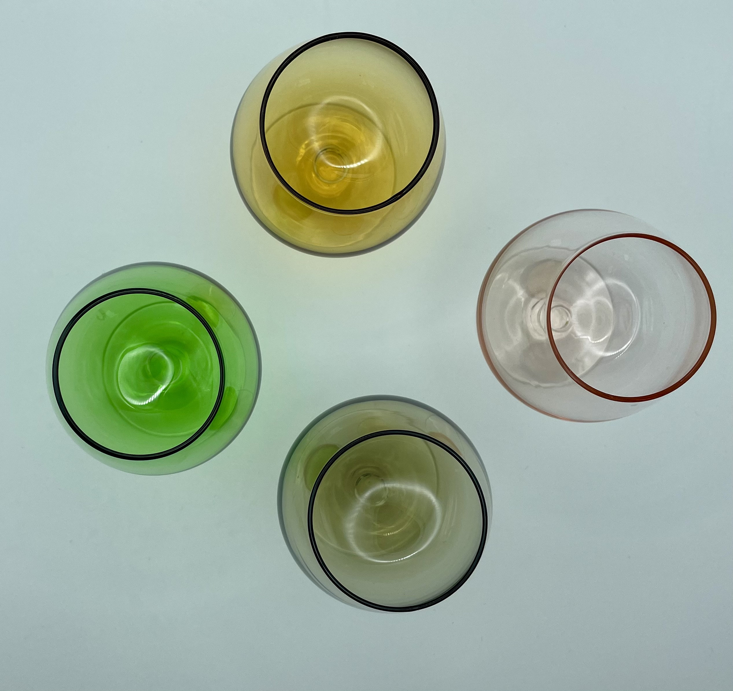 Midcentury Brandy/ Cognac Snifter Liquor/dram/shot Glass Set - Etsy