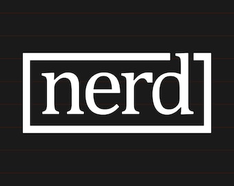 Nerd Decal | Etsy