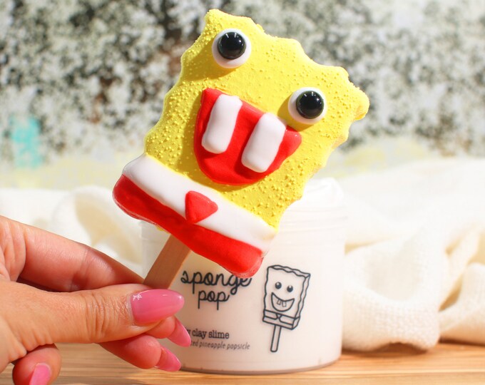 Sponge Pop, DIY Clay Slime, Pineapple Scented Slime, Summer Slime ...