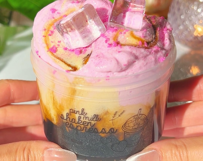 Pink Milk Shaken Espresso, DIY Slime, Clear Slime + Butter Slime ...
