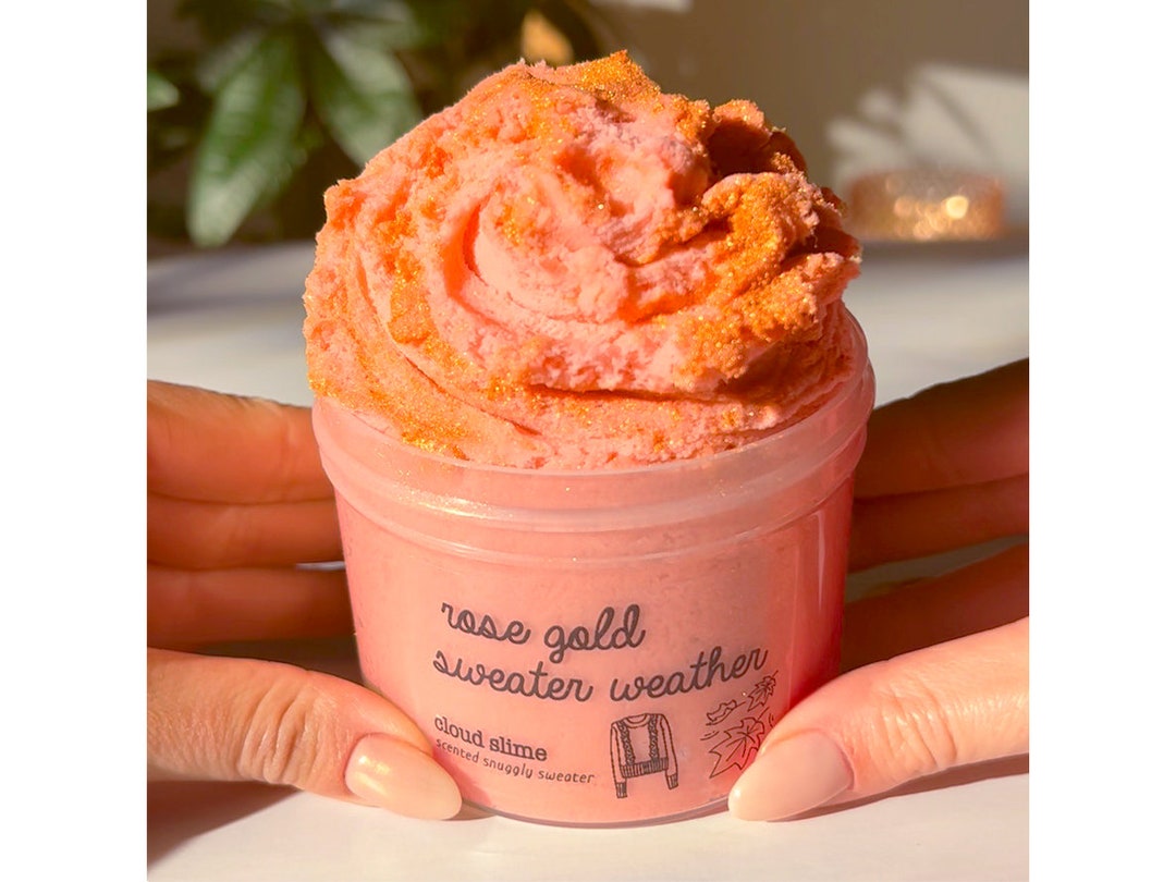 Rose Gold Sweater Weather, Cloud Slime, Fall Slime, Pink Slime With ...