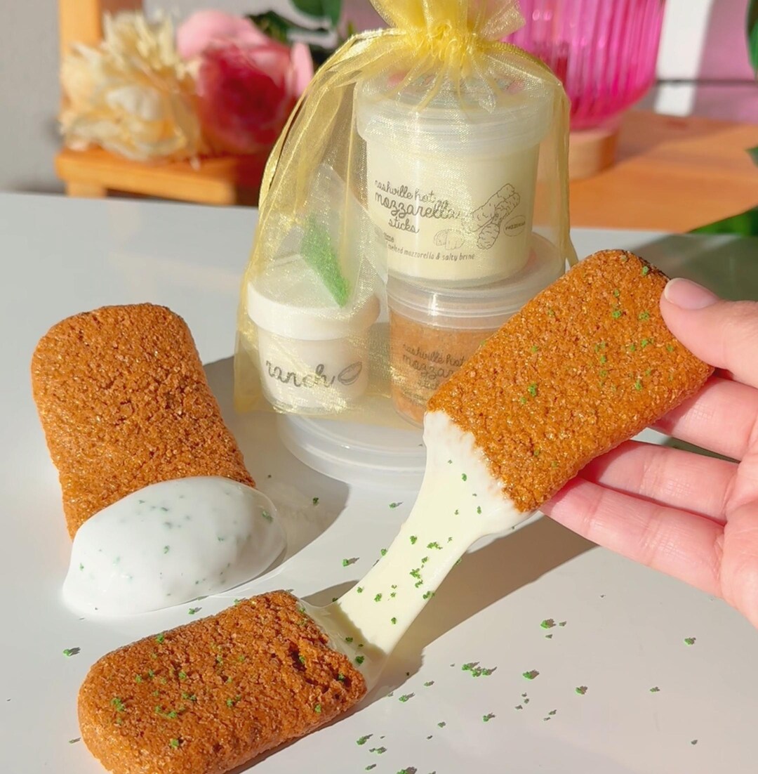 Nashville Hot Mozzarella Sticks, DIY Slime Set, Fun Slime Gift, Savory ...