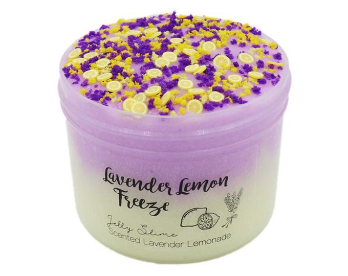 Jelly Slime Lemon Lavender Slime Purple Yellow Slime With - Etsy
