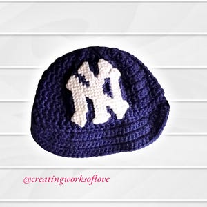 Crochet New York Yankees Baby Diaper Cover Set, Newborn Outfit - Etsy