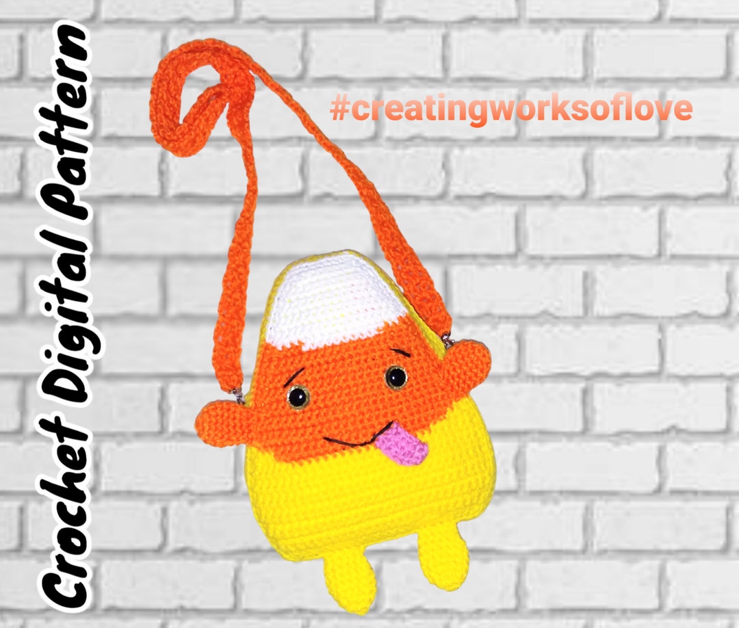 Crochet Candy Corn Purse Pattern- Pattern Only - Etsy