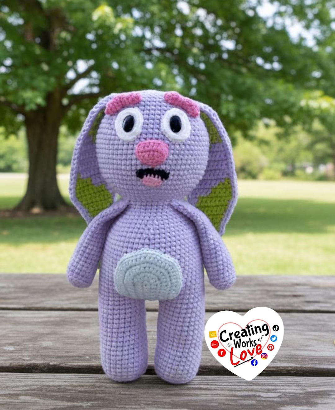 Crochet Floppy Bunny Amigurumi Pattern, Bluey, Bingo - Etsy