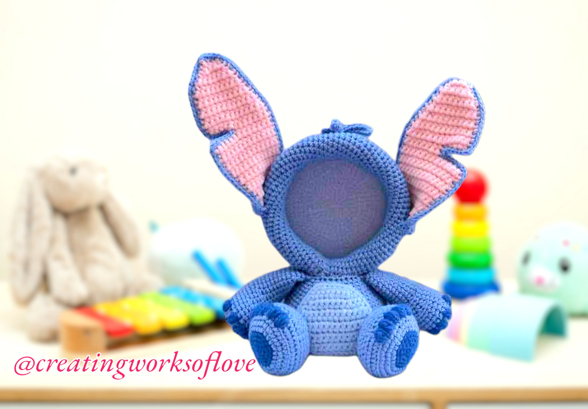 Crochet Lilo and Stitch Photo Frame, Crochet Frame, Crochet Stitch - Etsy