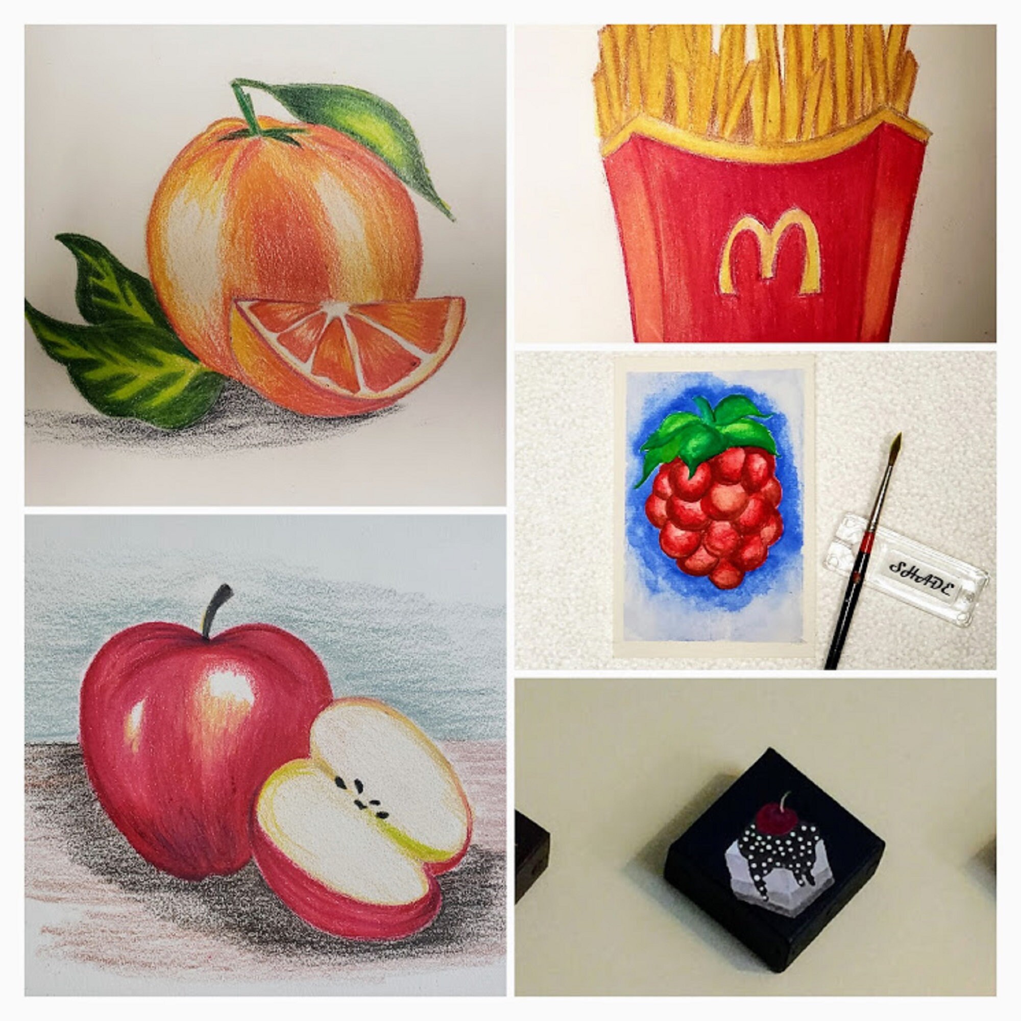 Hyper Realistic Drawing of Chocolate Chip Cookie original Colored ...