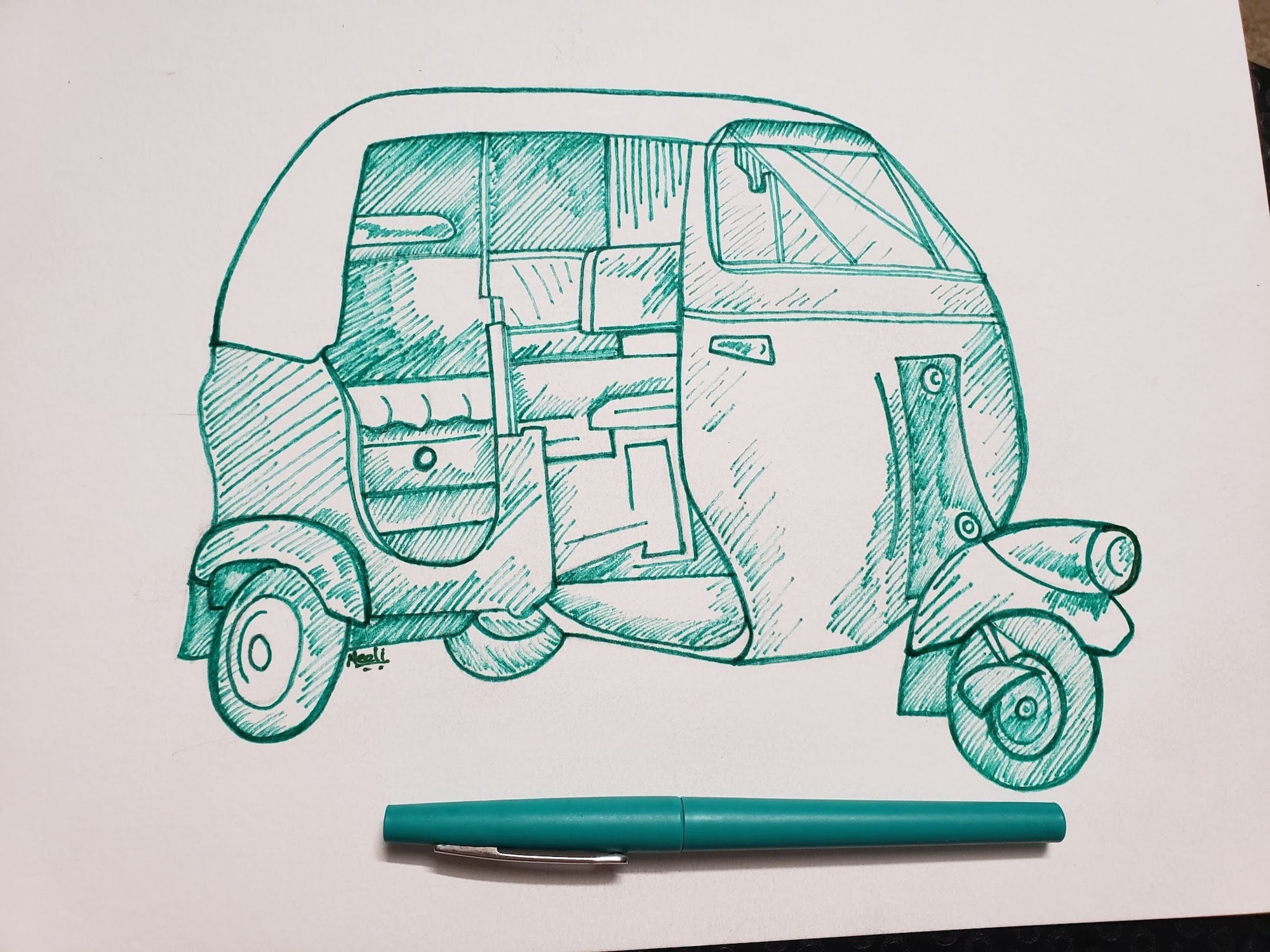 Rickshaw Drawing