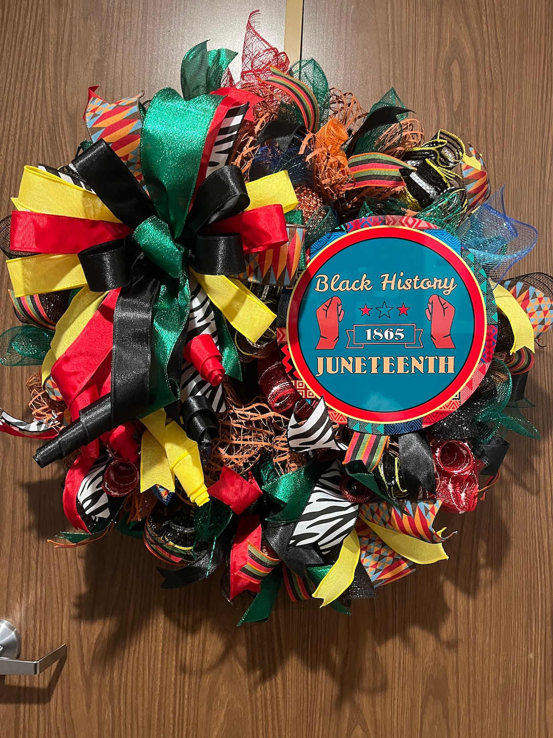 Juneteenth Wreath Door Hanger Front Door Decor Black History Decor - Etsy