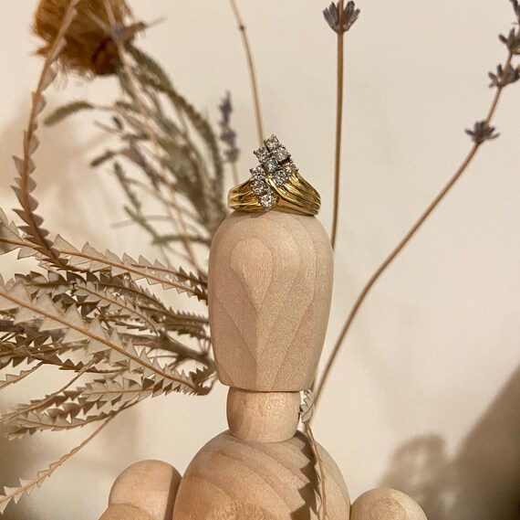 Vintage Retro Cluster Maja Ring | Etsy