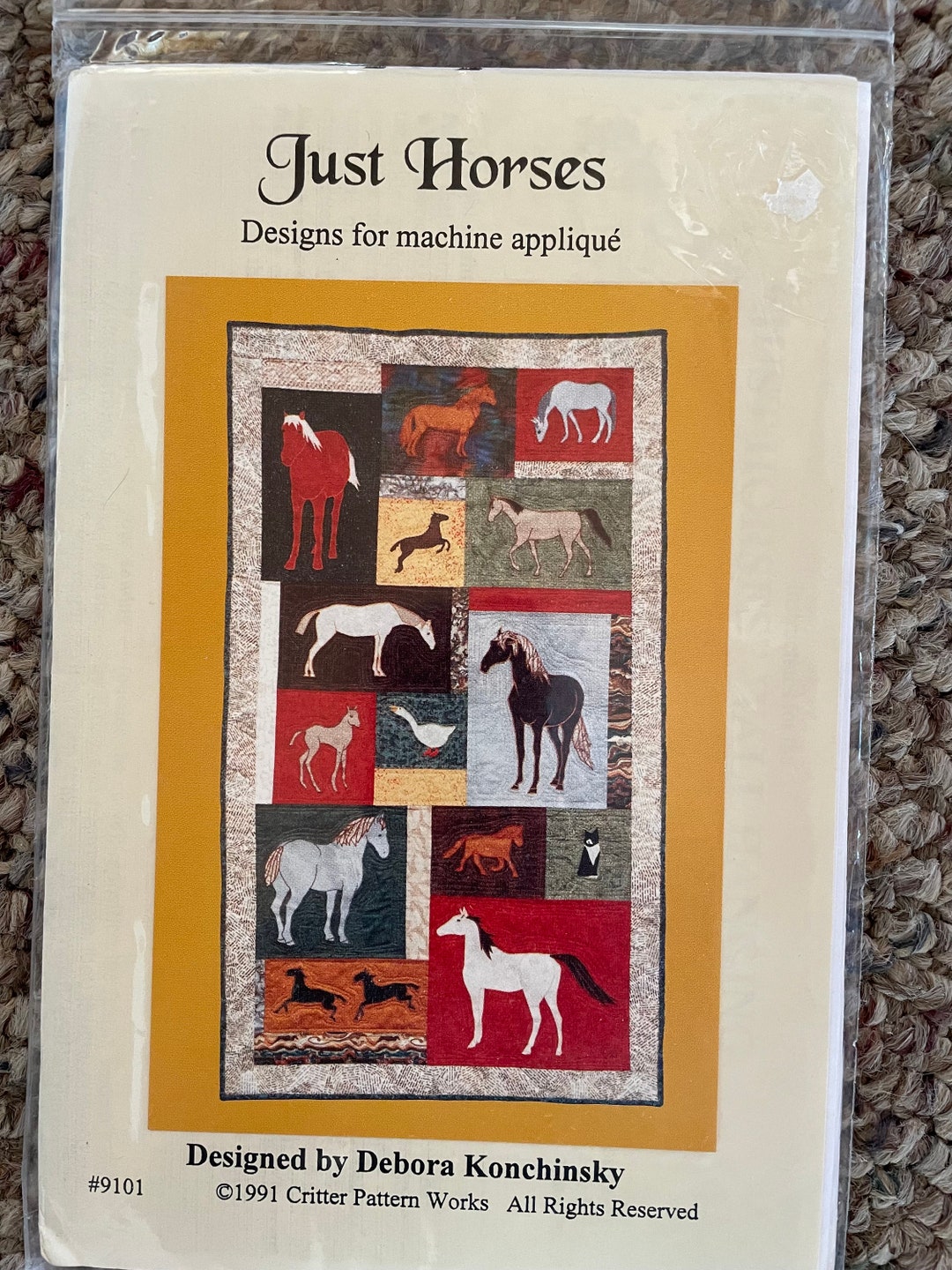 Just Horses Quilt Pattern for Machine Appliqué - Etsy