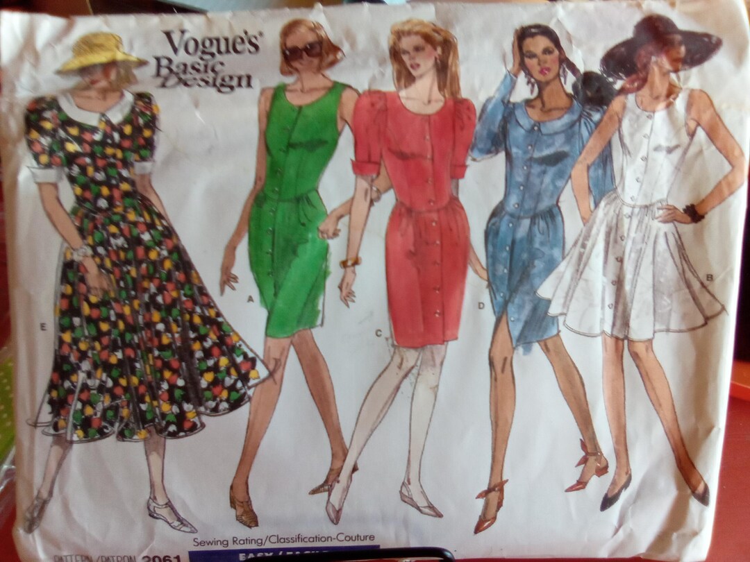 Vogue Basic Design Dress #2061 - Etsy