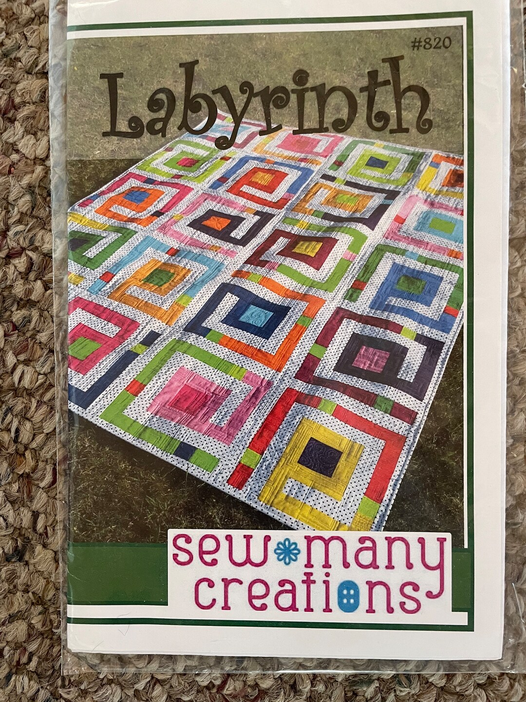Labyrinth Quilt Pattern by Sew Many Creations - Etsy