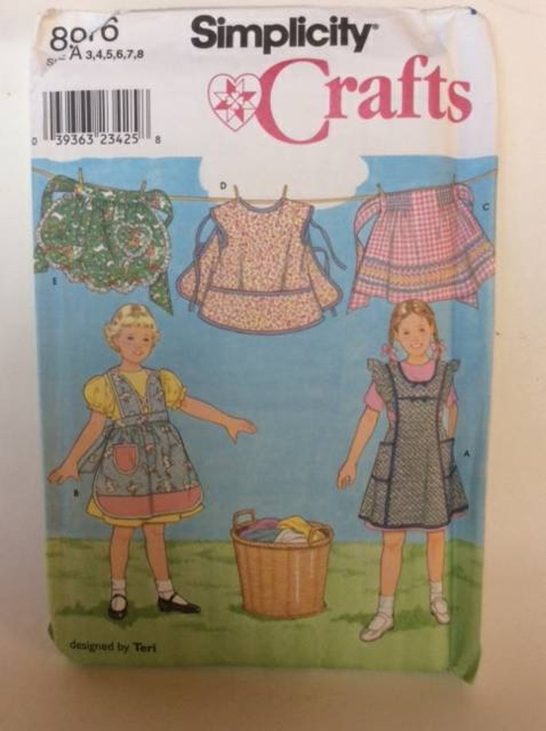 Simplicity 8916 Child's Apron Pattern - Etsy Ireland