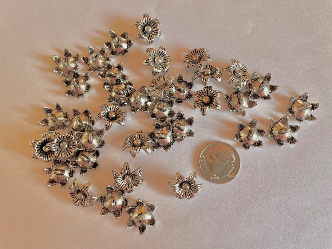 Metal Flower Buttons - Etsy
