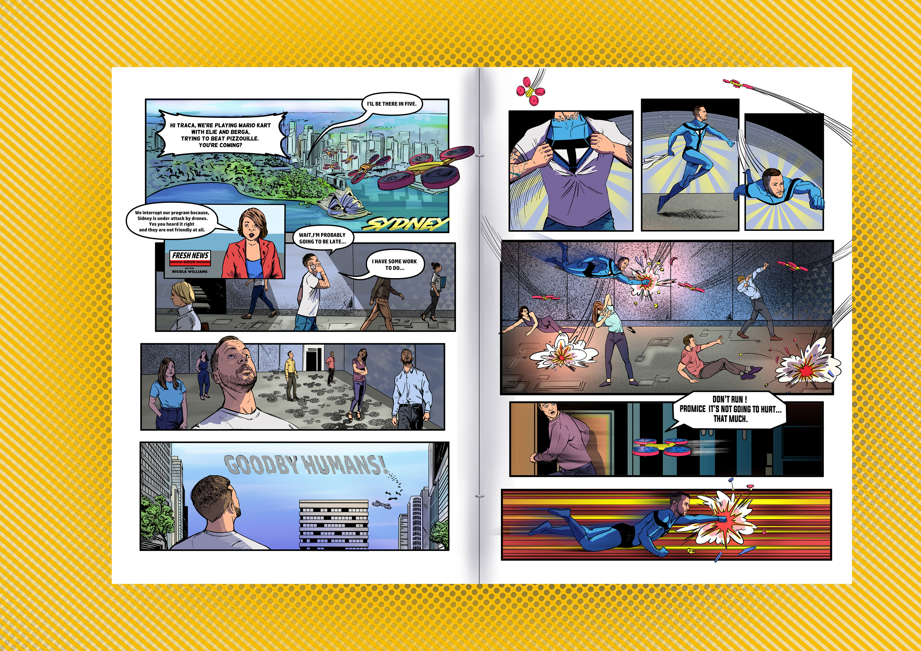 Custom Made Comic Book Pages for Any Occasion/made to Order/digital ...