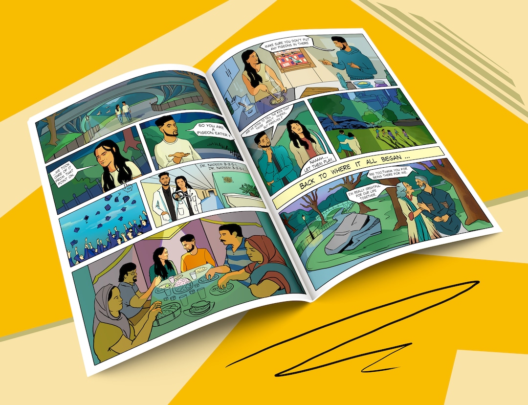 Custom Made Comic Book Pages for Any Occasion/made to Order/digital ...