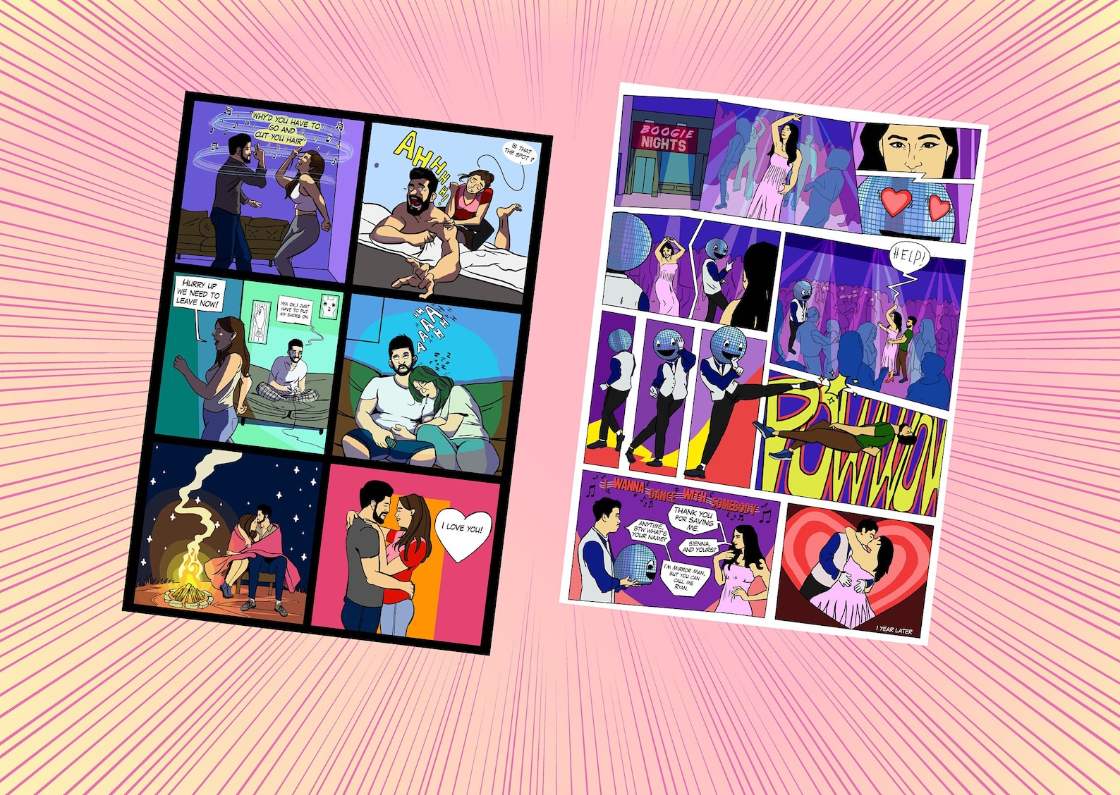 Custom Made Comic Book Pages for Any Occasion/made to Order/digital ...