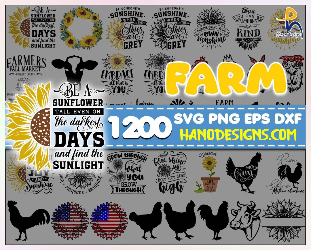 Farm Svg Bundle, Farm Silhouette, Farm Clipart, Barn Svg, Farm Life Svg ...
