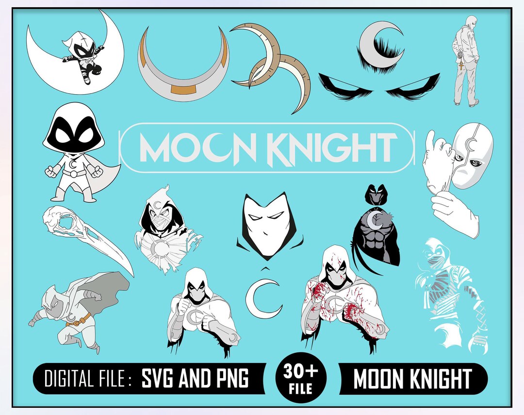 Moon Knight Brothers SVG, Friends SVG, Anime Character SVG, Moon Knight ...